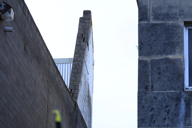 Leaning wall blocks laneway | The South Eastern Times